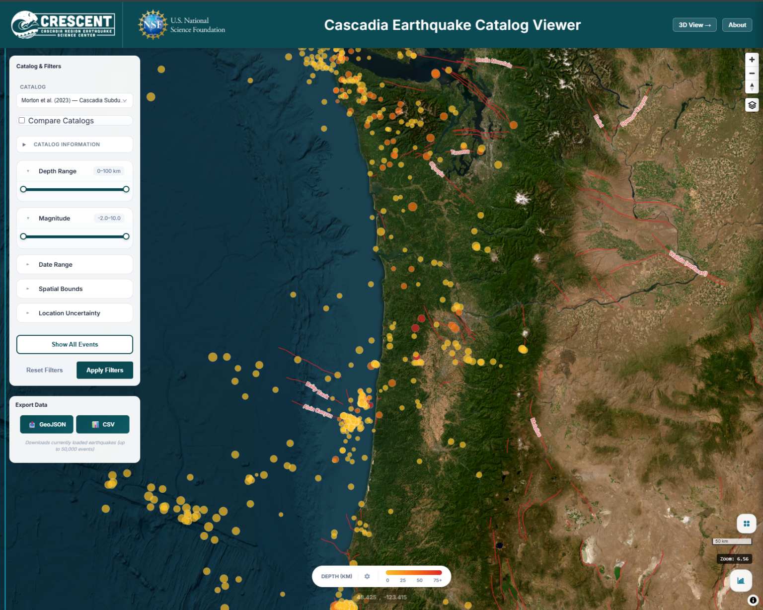 Coupling, Seismicity, and Slow Slip - Cascadia Region Earthquake ...